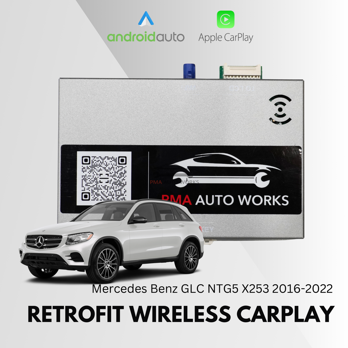 Retrofit Wireless Apple CarPlay Android Auto For Mercedes Benz GLC NTG ...