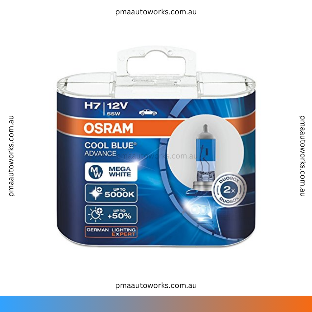 Osram H7 12V 55W 5000K 62210CBA Cool Blue Advance Auto Lamps Halogen H ...