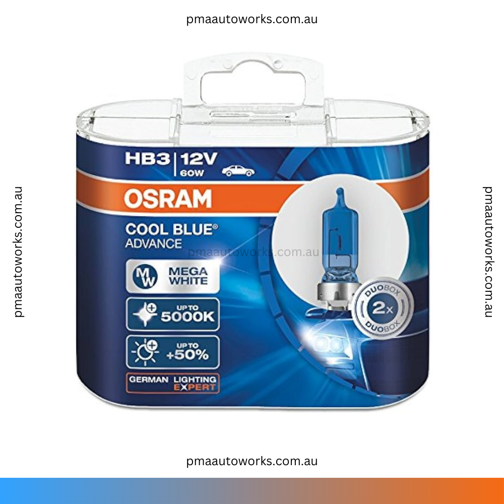 OSRAM 9005 HB3 12V 60W 5000K 9005CBA Cool Blue Advance Car Bulbs Halog ...