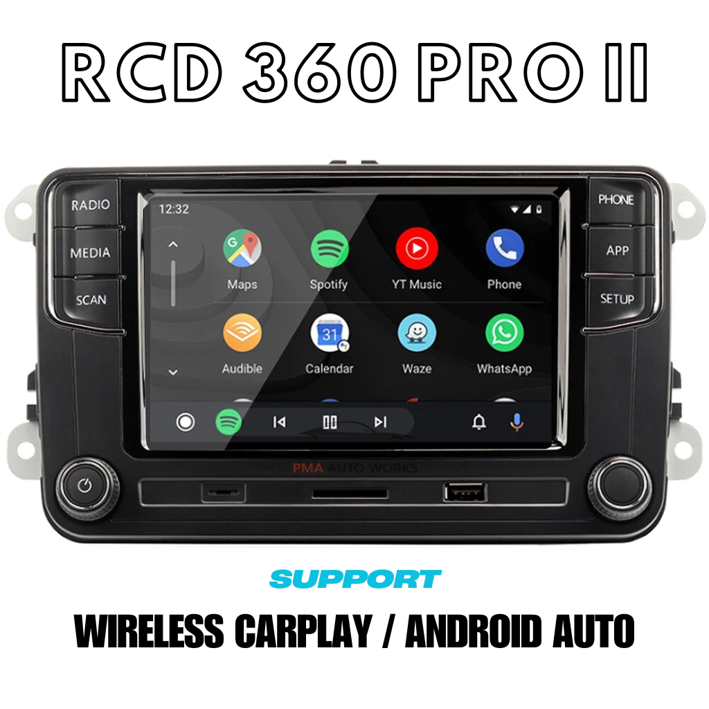 RCD 360 Pro II for Volkswagen VW Wireless Apple Car Play + Android Aut ...