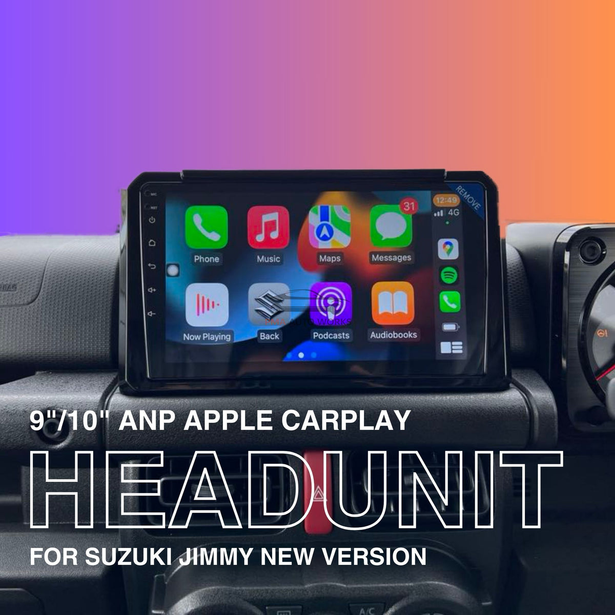 ANP APPLE CARPLAY ANDROID AUTO SCREEN FOR Suzuki Jimmy New Version ...