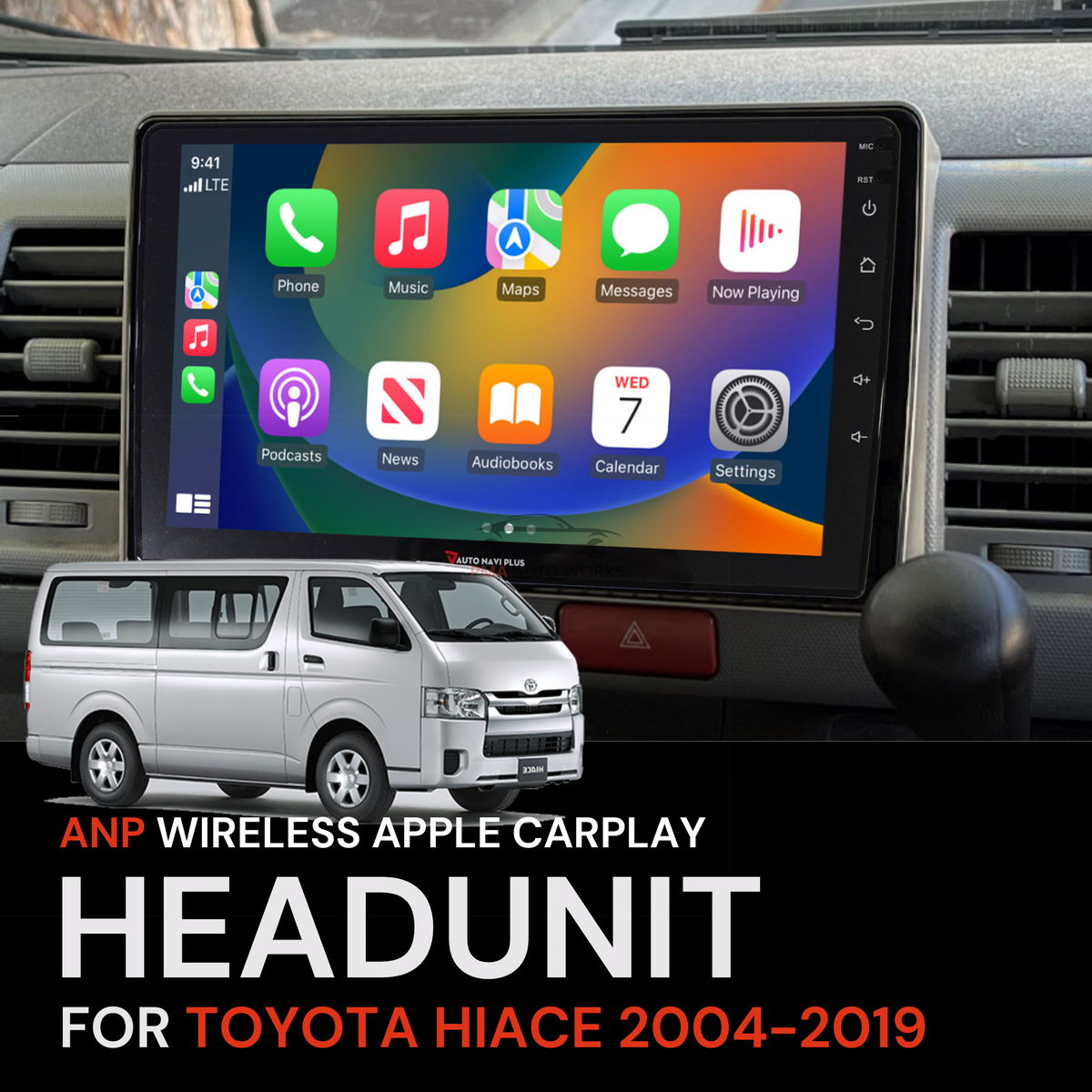 ANP Apple CarPlay Android Auto Screen For TOYOTA HIACE 2004-2019 – PMA ...