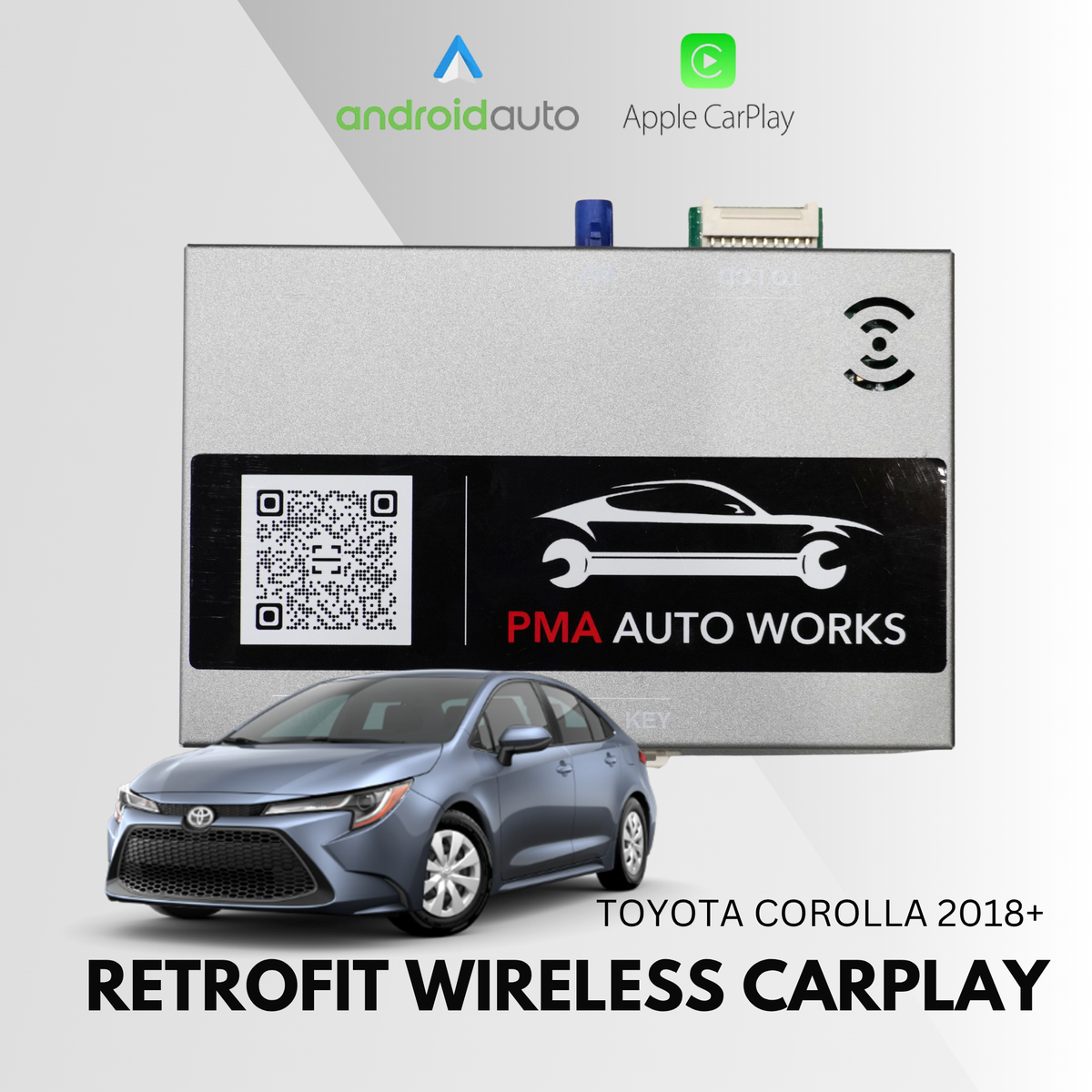 Retrofit Wireless Apple CarPlay Android Auto For Toyota Corolla 2018 ...